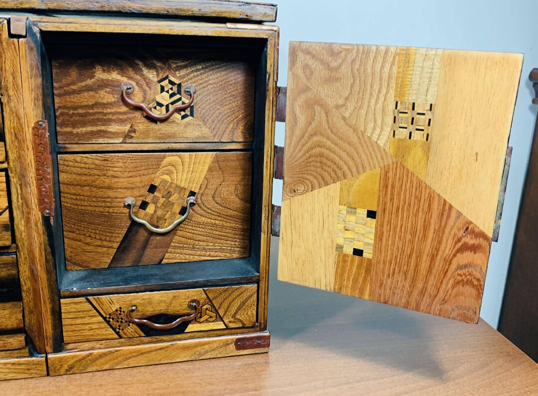 Antique Japanese Yosegi Marquetry Mosaic Painting - Etsy