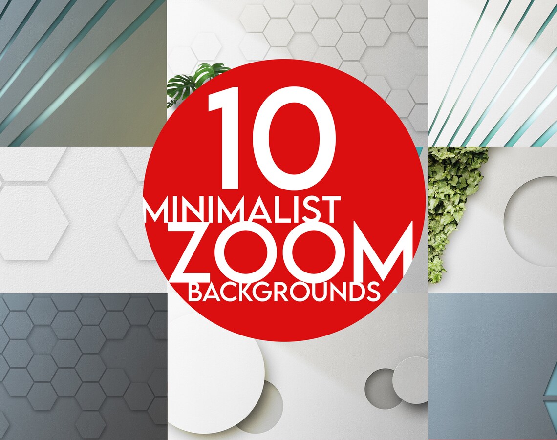 10 Minimalist and clean Virtual Zoom wall backgrounds | Etsy