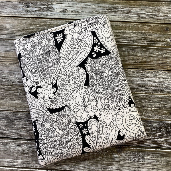 Black and White Coloring Book Fabric - Etsy
