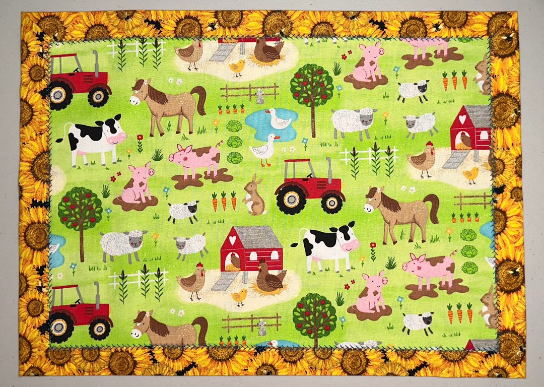 On the Farm Placemats Set of 4 - Etsy