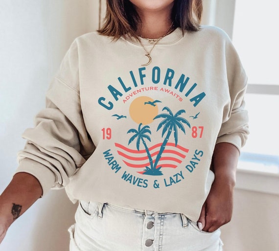California Warm Waves and Lazy Days Beach Vibes Personalized - Etsy