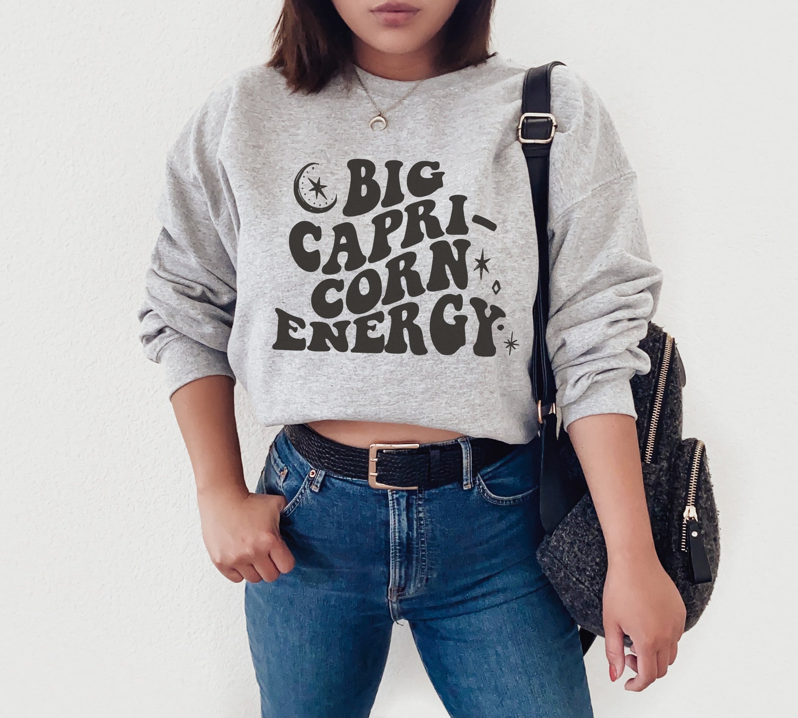 Big Capricorn Energy Zodiac Sign Pullover Personalized Gift - Etsy