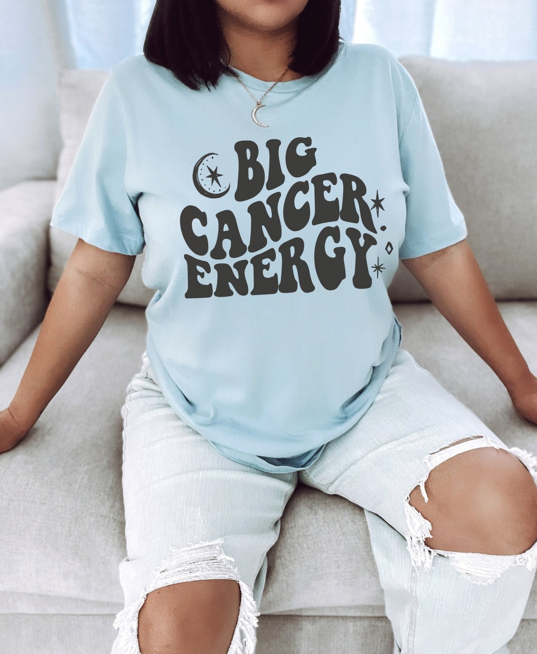 Big Cancer Energy Zodiac Sign Astrology Tee | Personalized Gift ...