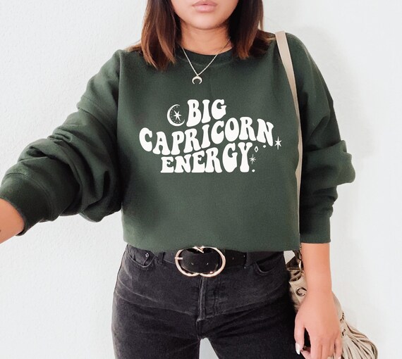 Big Capricorn Energy Zodiac Sign Pullover Personalized Gift - Etsy