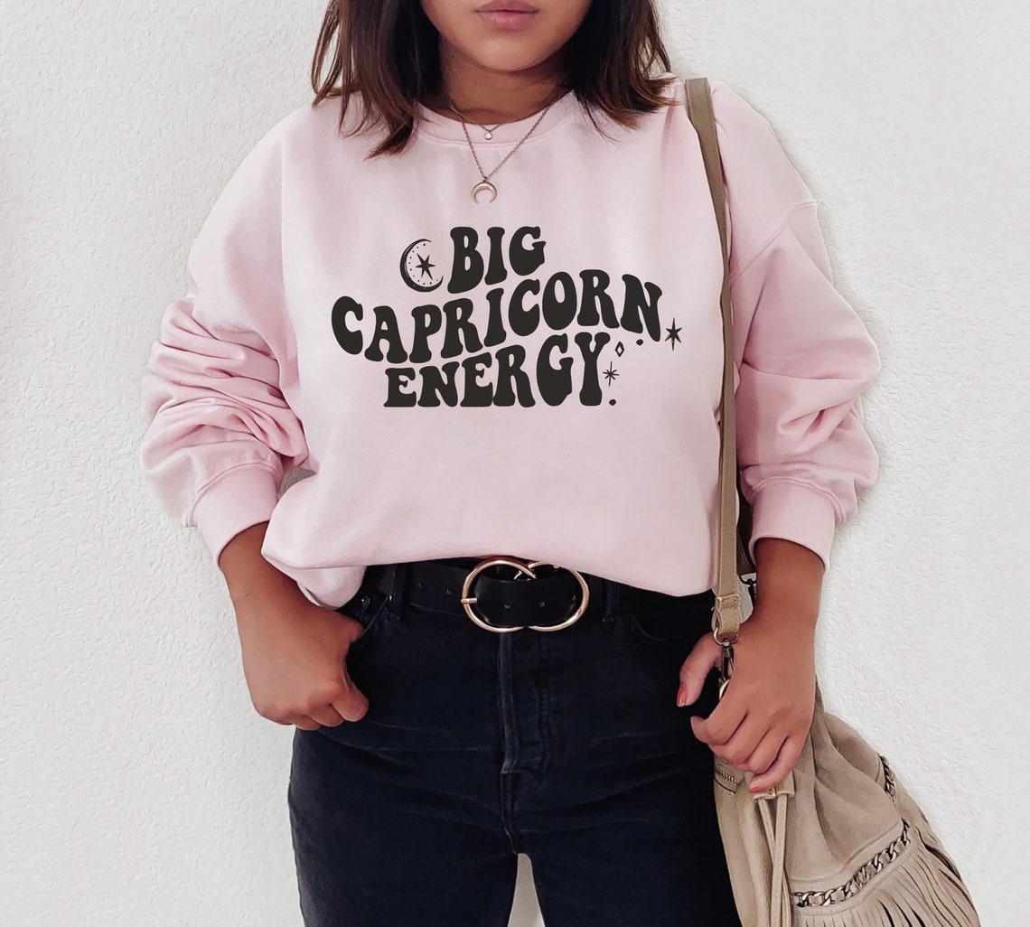 Big Capricorn Energy Zodiac Sign Pullover Personalized Gift - Etsy