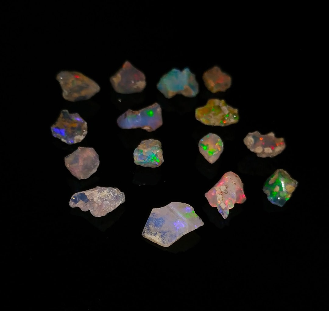 15 Pieces Large Opal Raw Natural Ethiopian Opal Raw Opal Smooth Rough ...