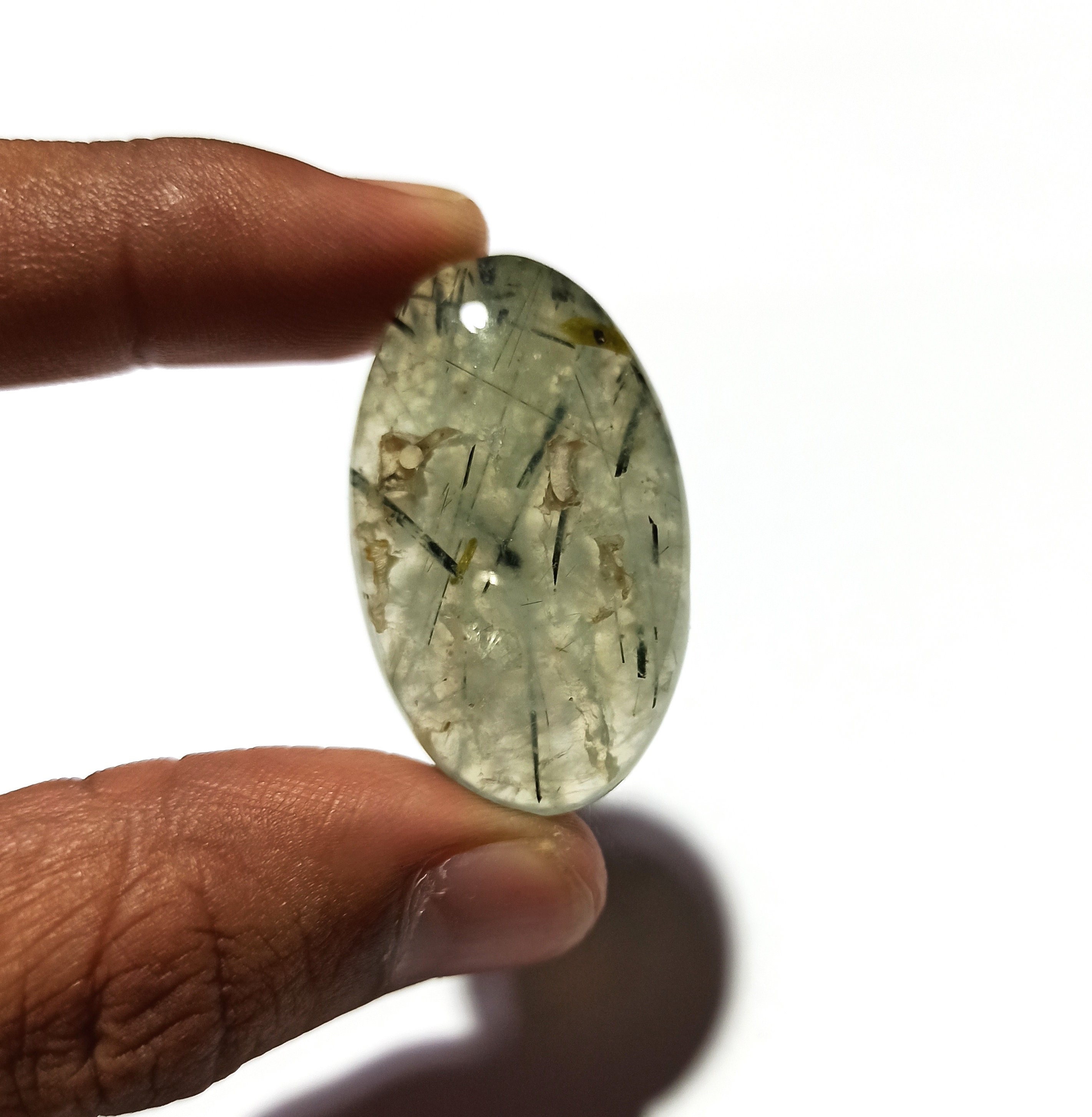 Natural Prehnite Gemstone-Green Prehnite Cabochon-Bright Green | Etsy