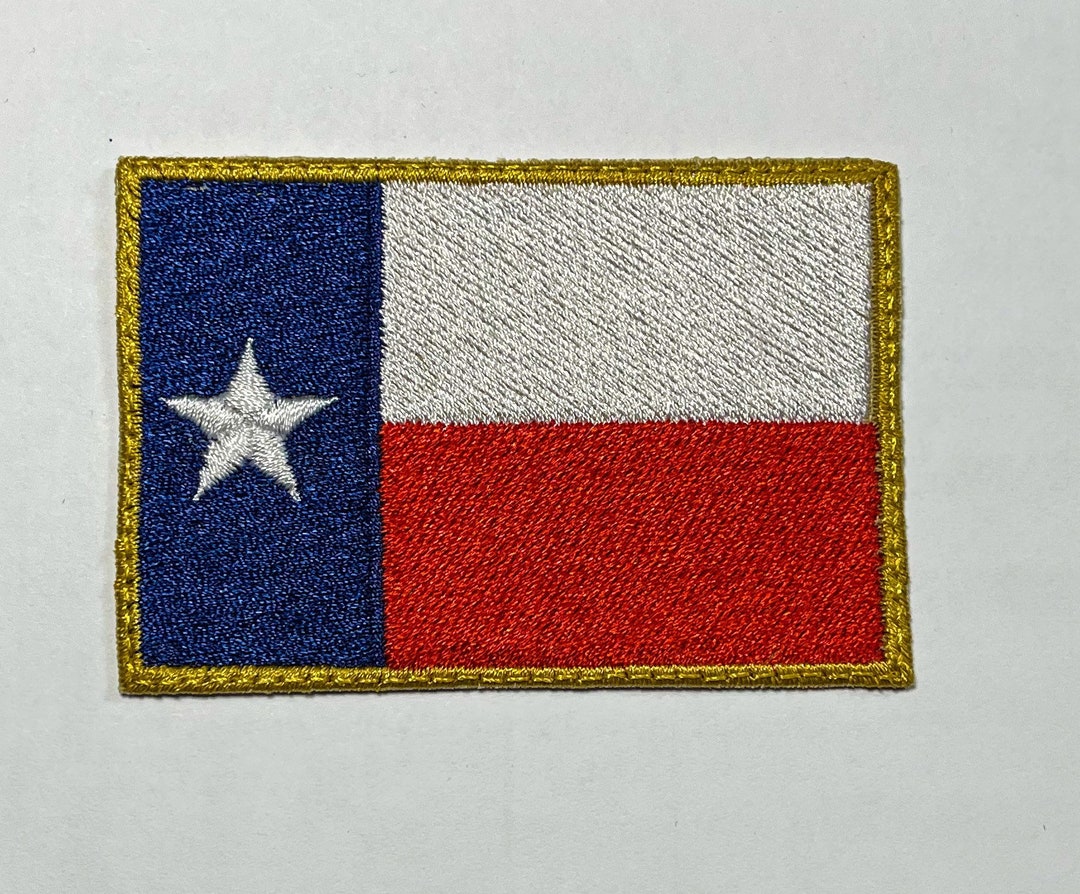 Texas Flag Patch (iron-on). 3x2 - Etsy