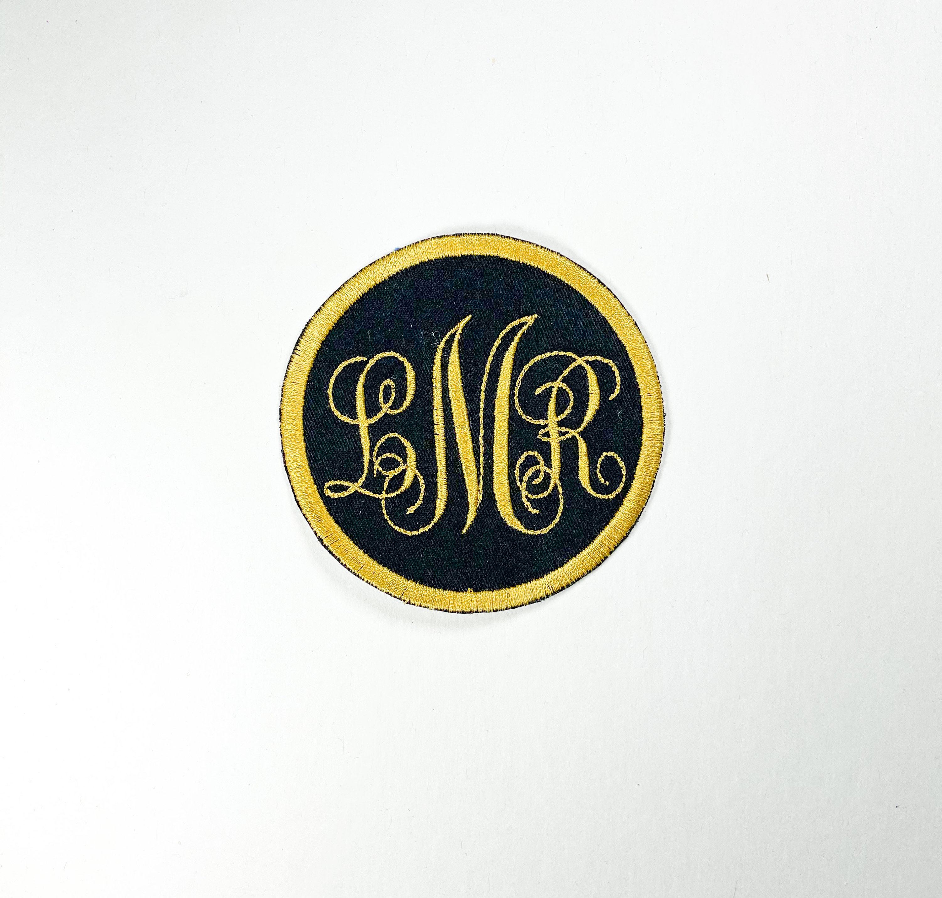 Custom Embroidered Vine Monogram Patch - Iron on - Choose Your Own ...