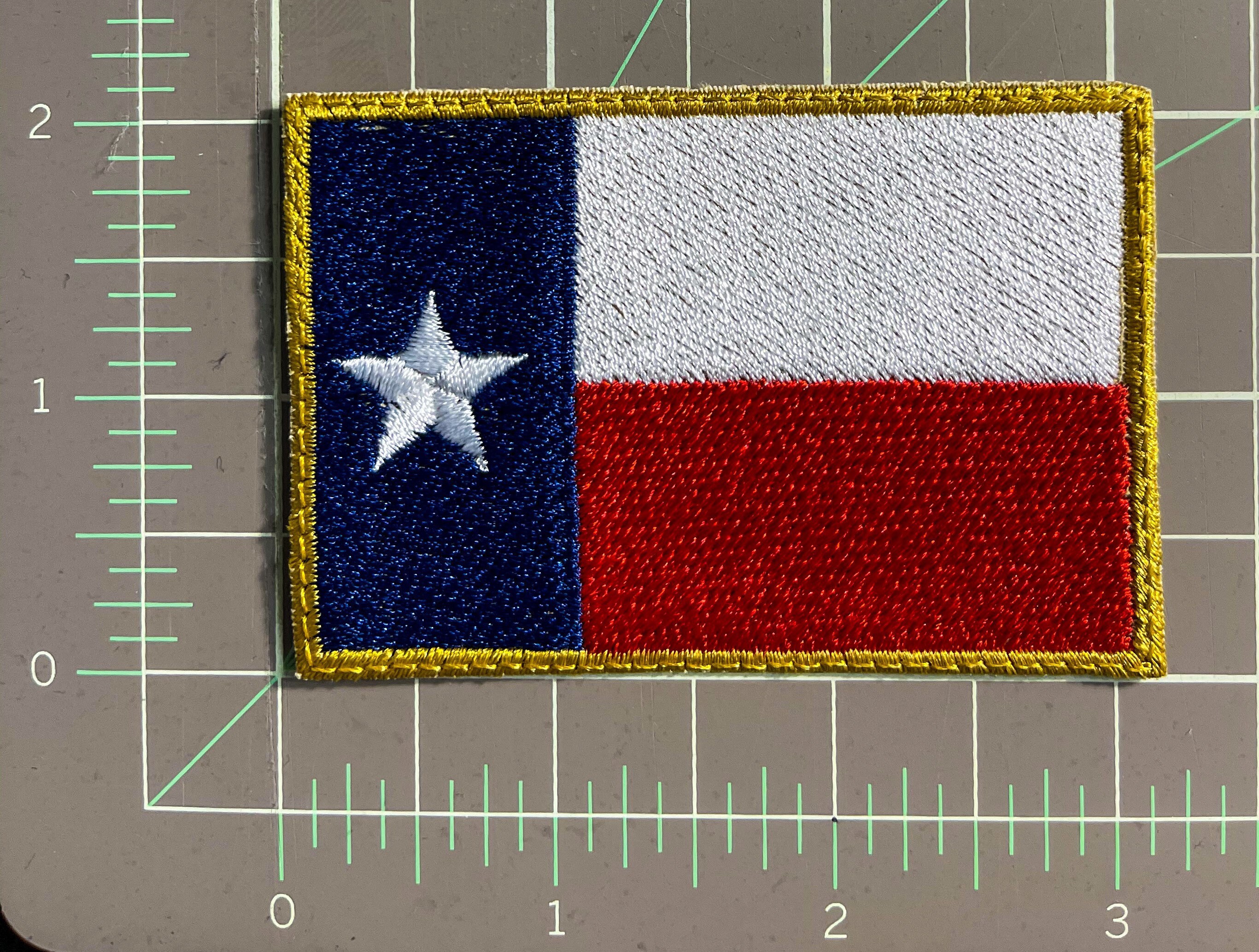Texas Flag Patch iron-on. 3x2 - Etsy
