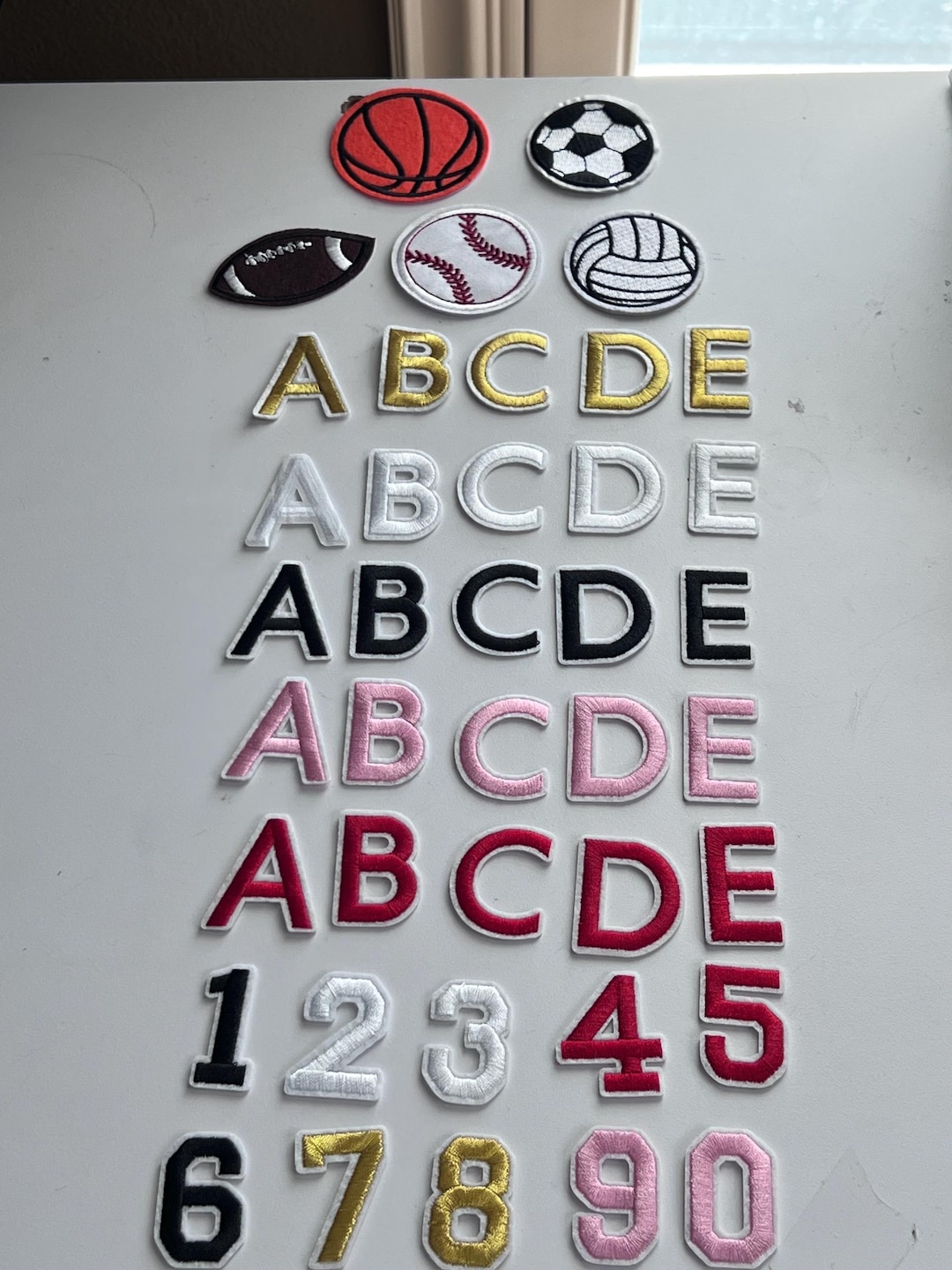 Embroidered Iron on Letter Patch: Varsity Style DIY Name Badge - Etsy