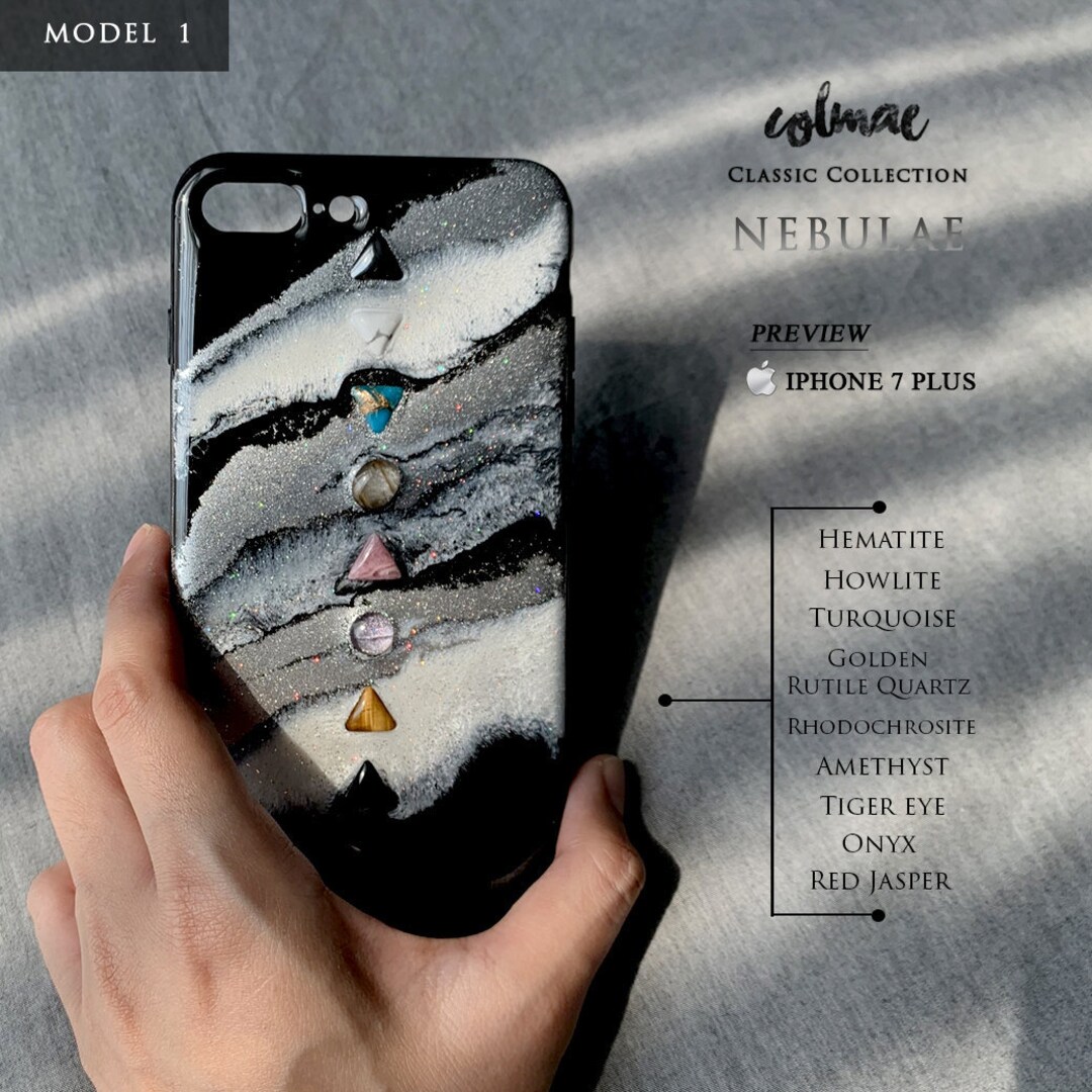 Colmae Handmade Lucky Stone Cases 100% Natural Gemstones - Etsy
