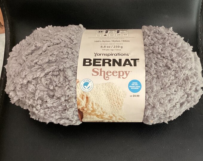 Bernat Sheepy Yarn Vapor Grey - Etsy