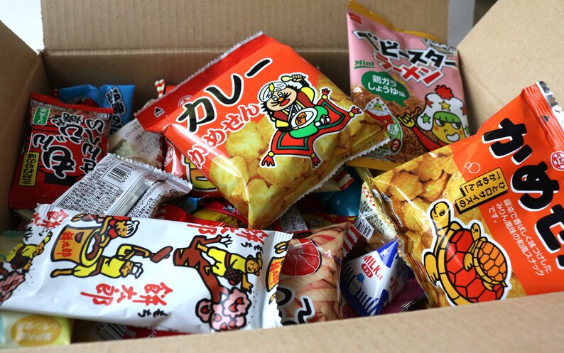 Japanese Snack box Box of 85 pieces of Japanese sweets box | Etsy