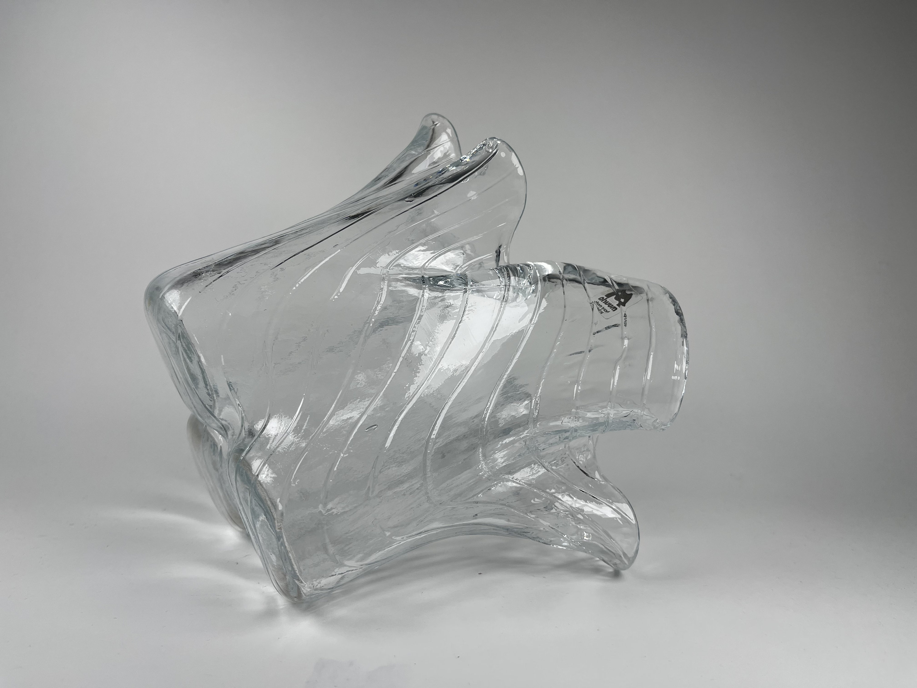 MUURLA FINLAND Tulip Vase in Clear Glass - Etsy