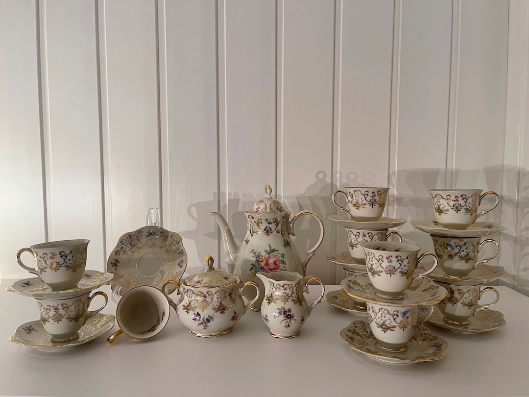 ZEH SCHERZER BAVARIA Tea Set 25 Pieces German Porcelain - Etsy