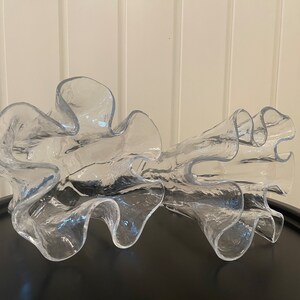 2 MUURLA FINLAND Vases Set in Clear Glass - Etsy