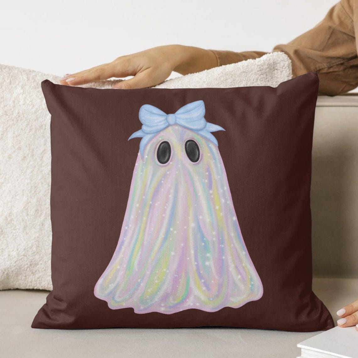 Cute Retro Disco Ghost Iridescent PNG Spooky Vibes Png Retro Cute Ghost ...