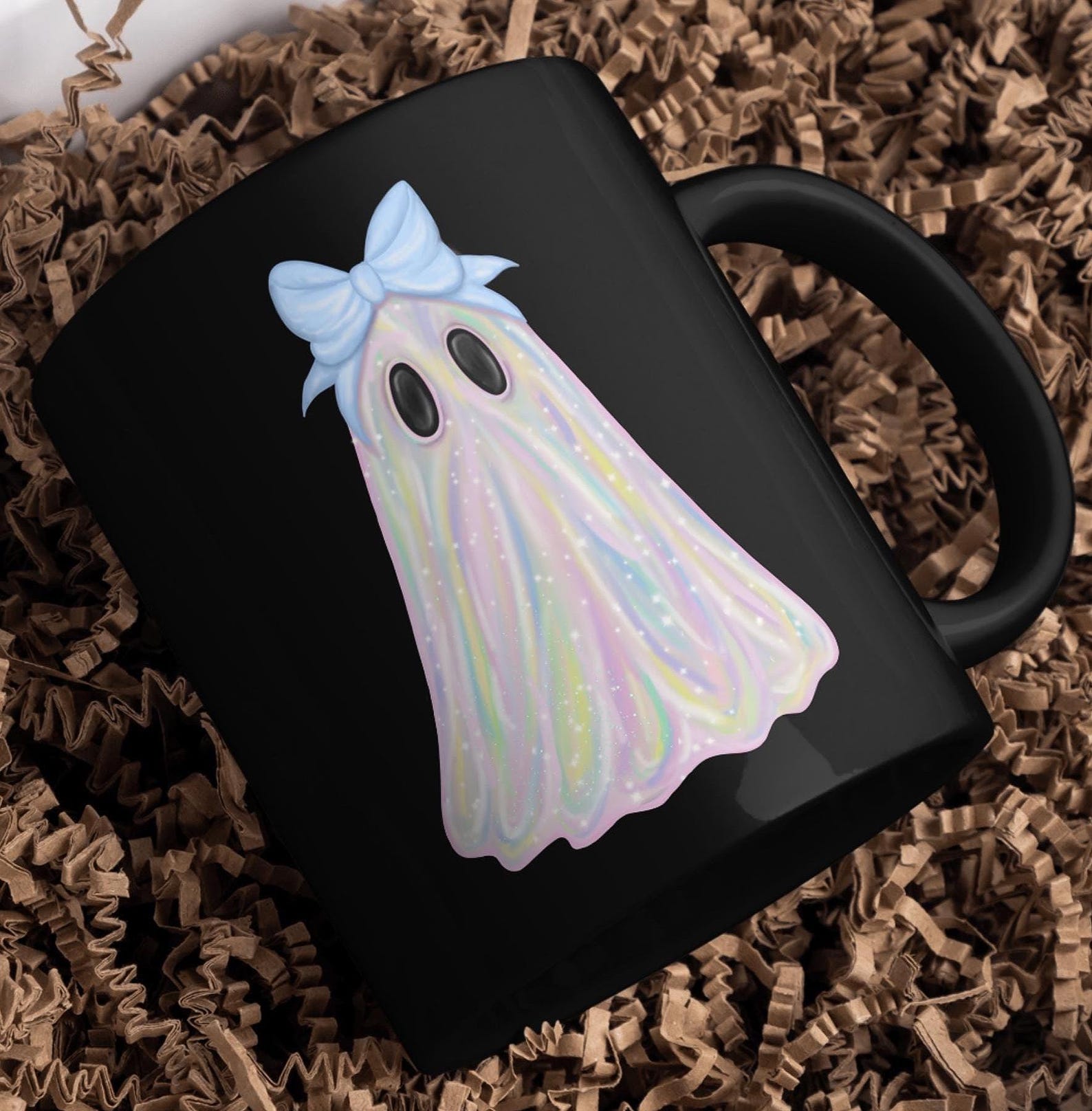 Cute Retro Disco Ghost Iridescent PNG Spooky Vibes Png Retro Cute Ghost ...