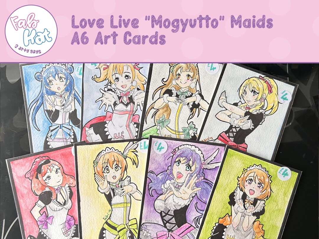 Maids | Love Live SIF | A6 Fanart Cards - Etsy UK