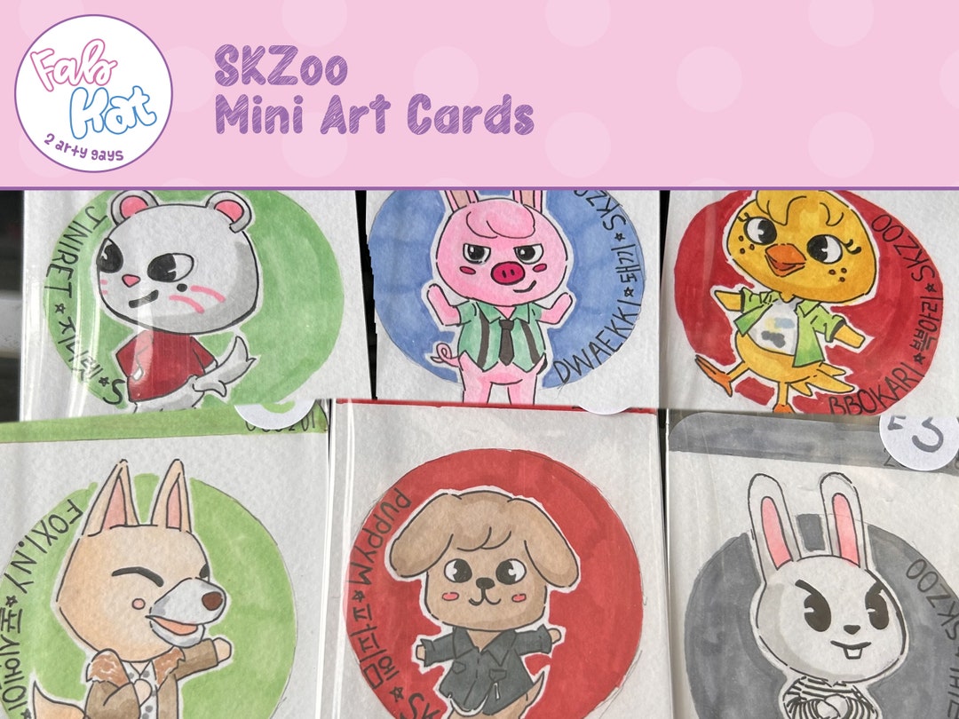 SKZOO Stray Kids Mini Art Cards - Etsy