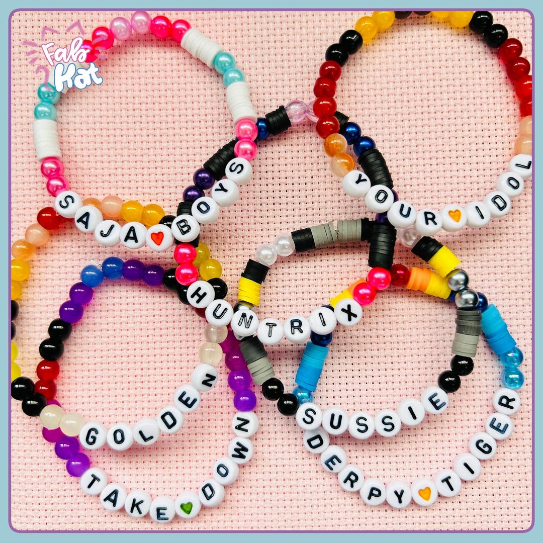 KPOP Demon Hunters | Character Bracelets | Fandom Accessories - Etsy UK