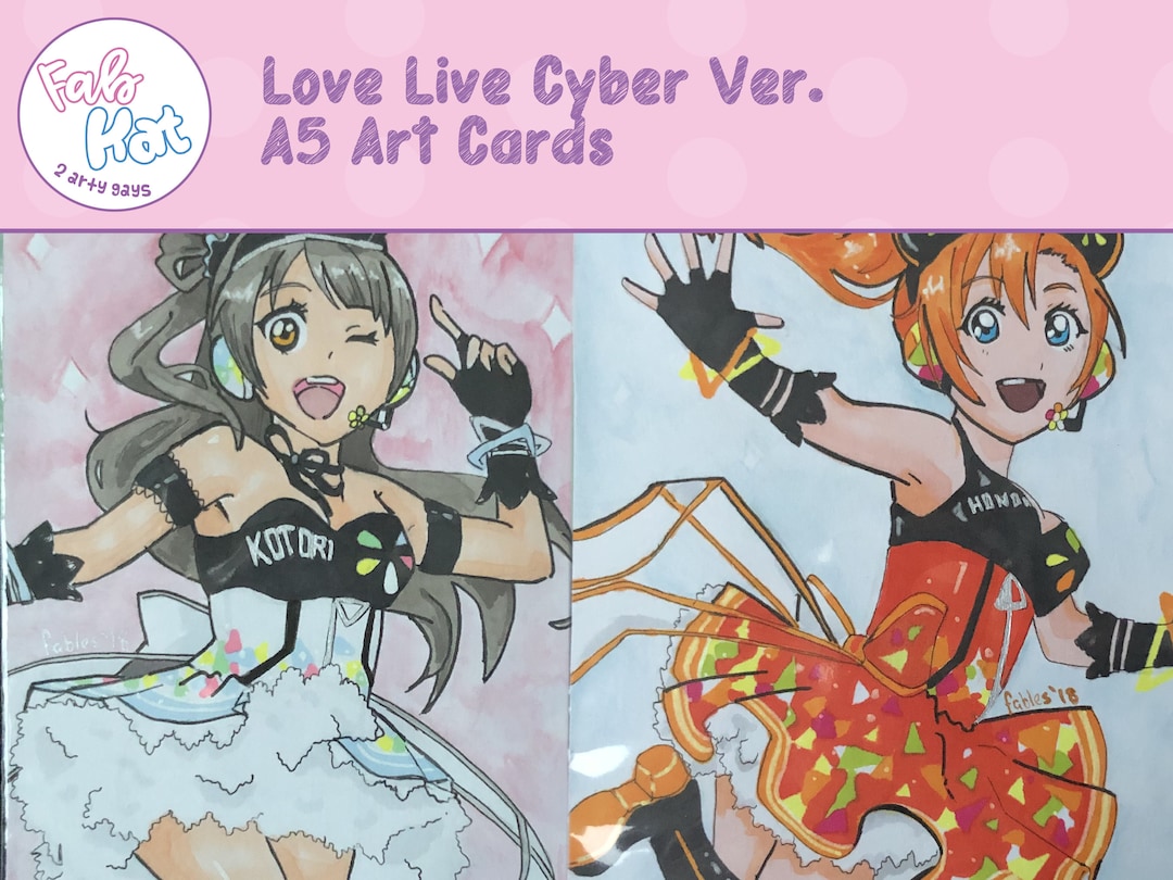 Cyber Idols | Love Live | A5 Fanart Cards - Etsy