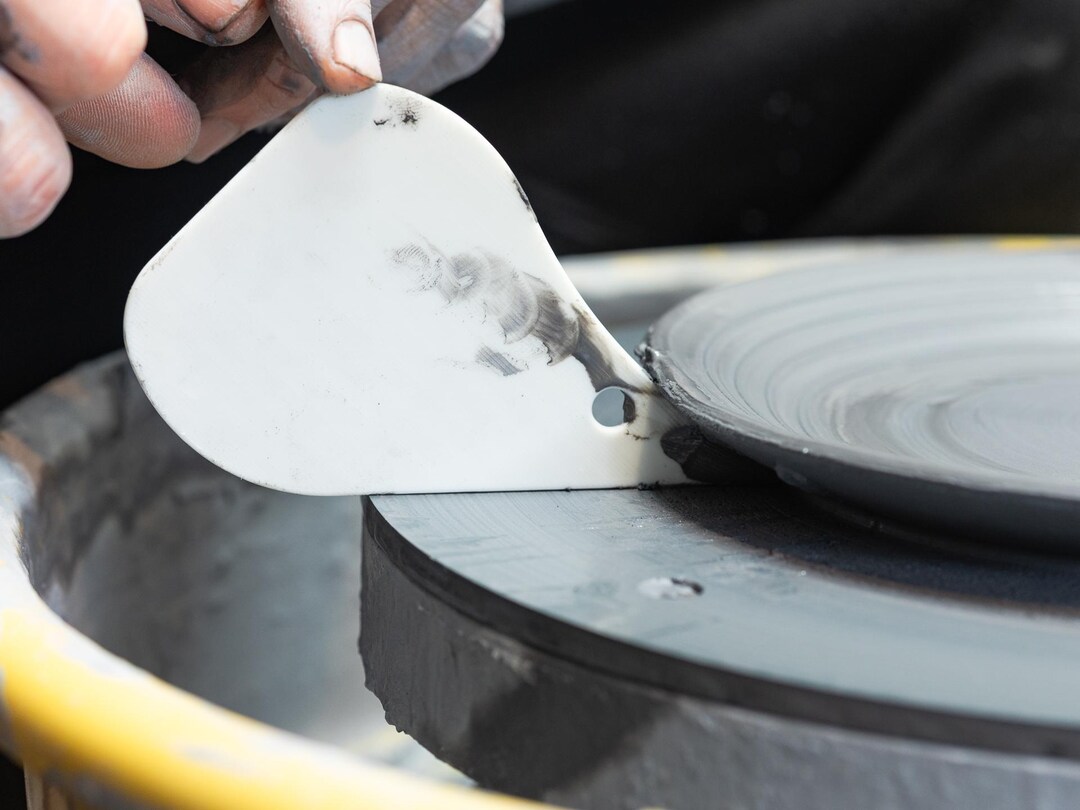 Round Plate Mouse / Ceramic Tool / Pottery Tool / Potter's Wheel ...