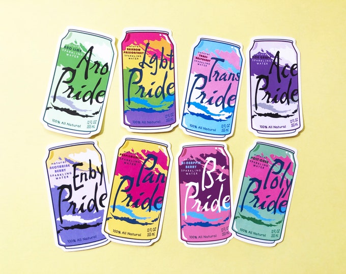LGBTQ Pride La Croix Stickers Transgender Lesbian Bisexual - Etsy