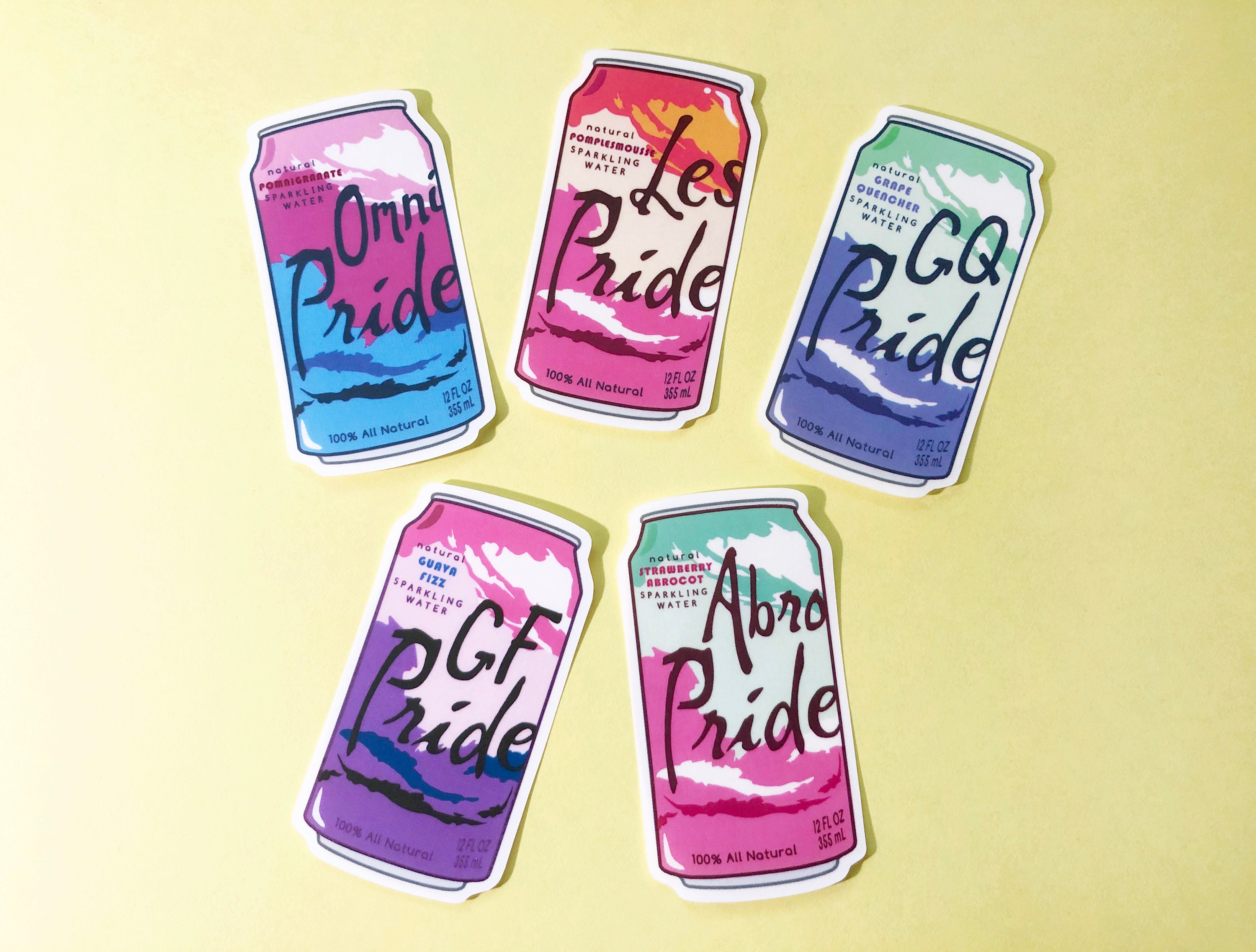 LGBTQ Pride La Croix Stickers Transgender Lesbian Bisexual - Etsy
