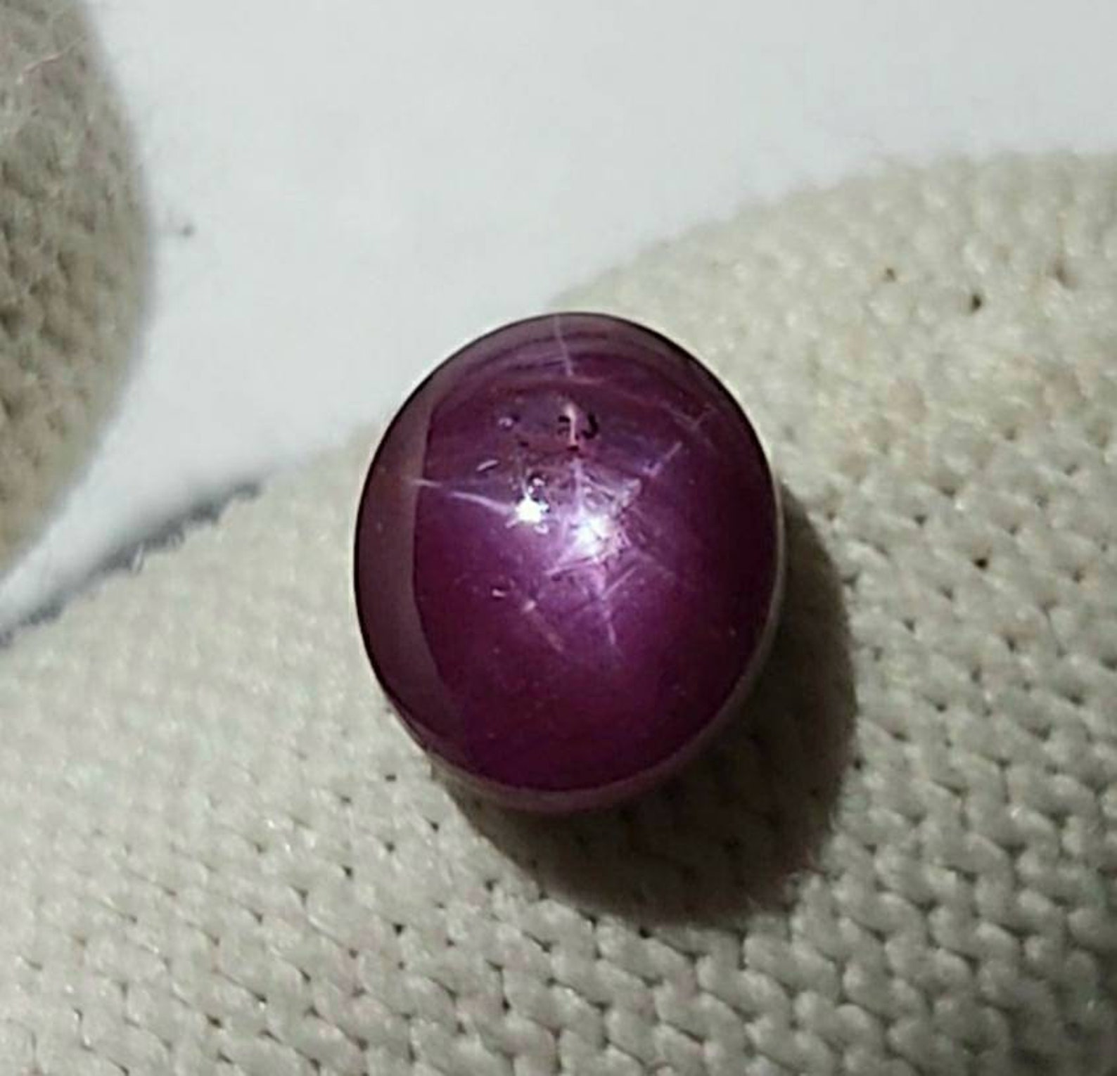 Natural Ruby Star Cabochon Oval Shape Cabochon for Jewelry Size 9 X 8 ...