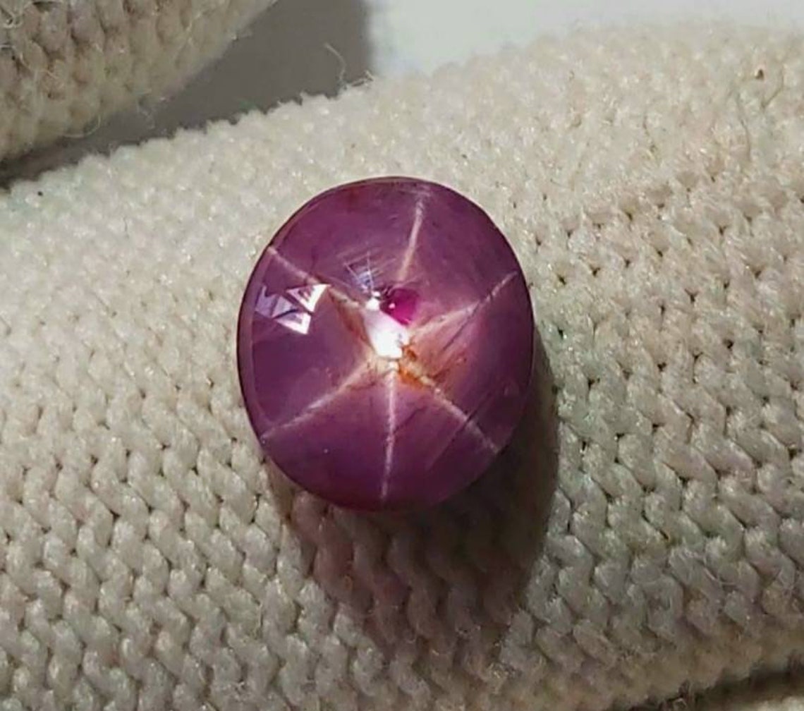 Natural Ruby Star Cabochon Oval Shape Cabochon for Jewelry - Etsy