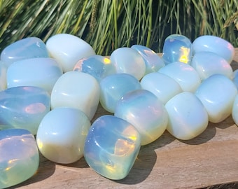 Opalite Tumbled Stone - Etsy UK