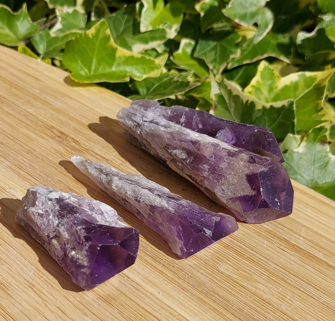 Natural Royal Bahia Elestial Amethyst Point: "aaa" Quality, You Choose ...