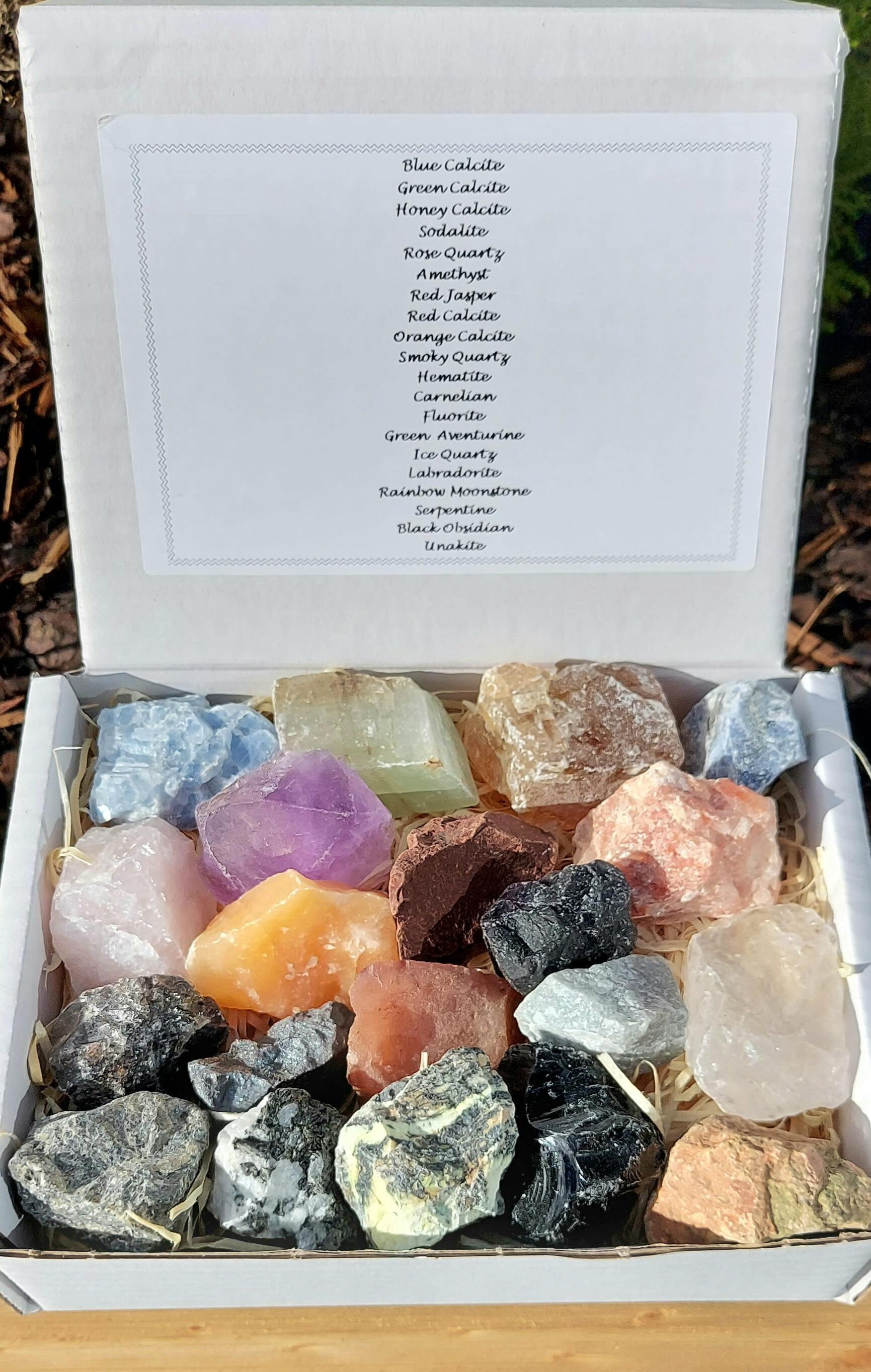 20 Piece Natural Crystal Kit 30-40mm. Rough Crystal Raw - Etsy UK