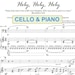 Holy, Holy, Holy arr. for Cello & Piano by David S. Abramsky - Etsy