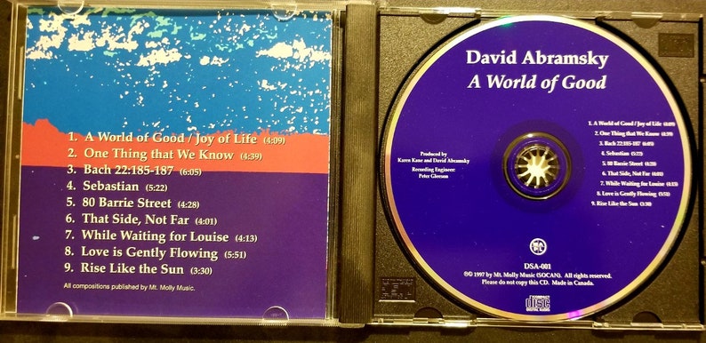 A World of Good ~ Cello & Piano Music Debut CD by David Abramsky - Etsy