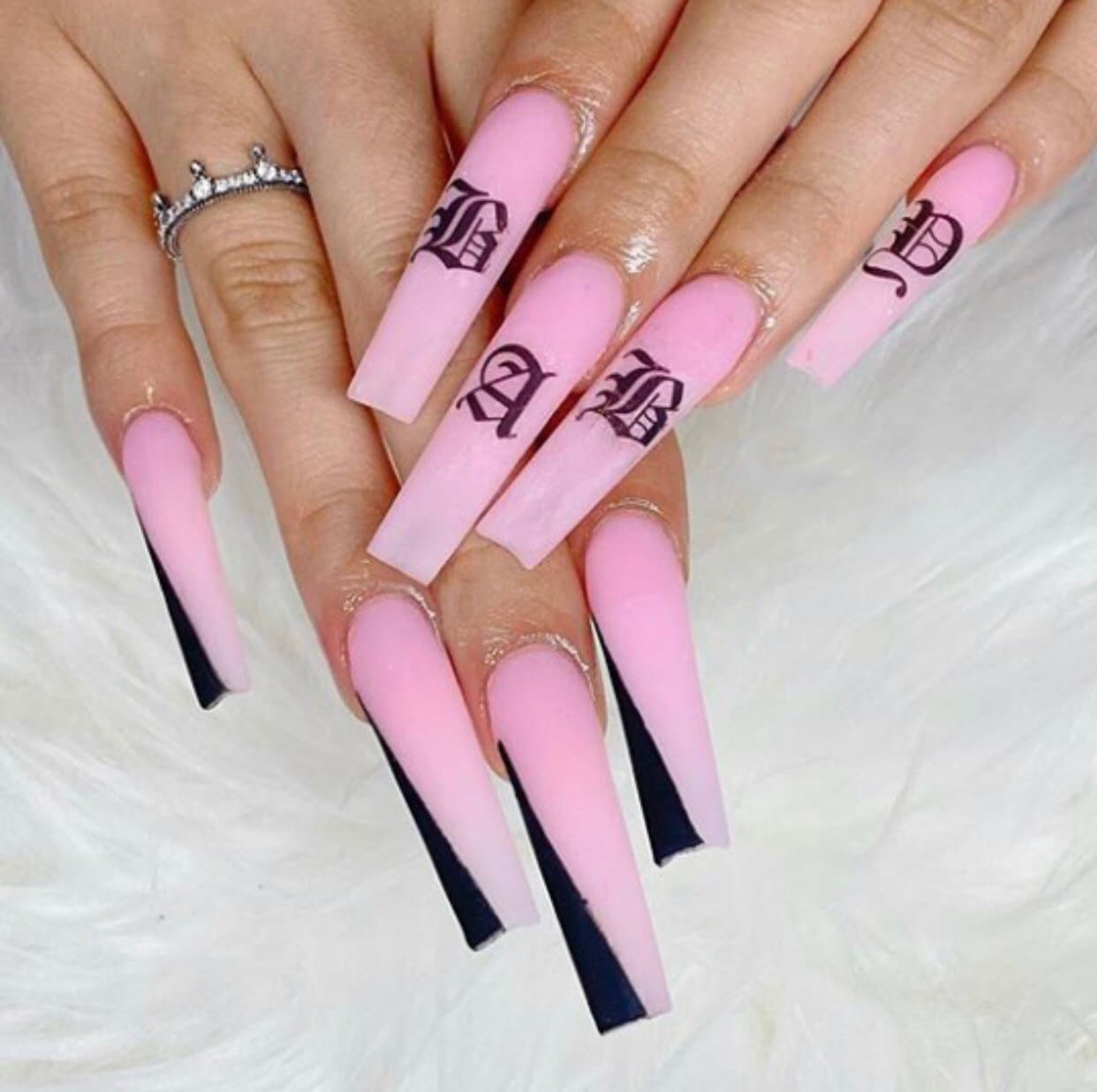 Pink Chanel Nail Designs