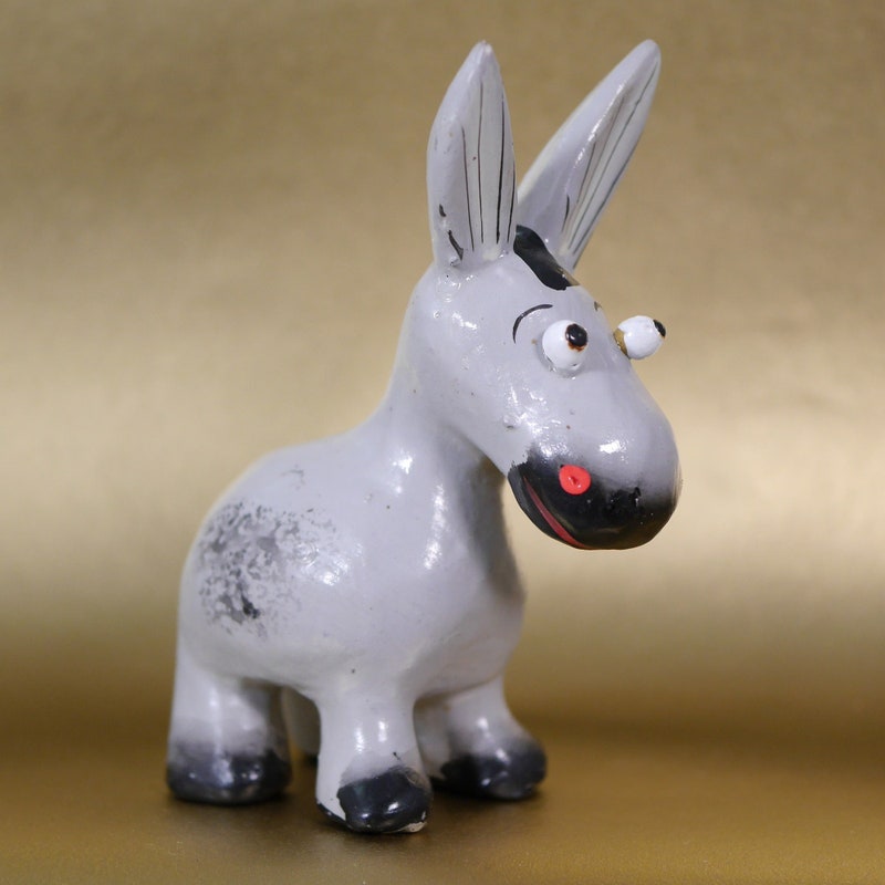 Wooden Donkey Figurine - Etsy