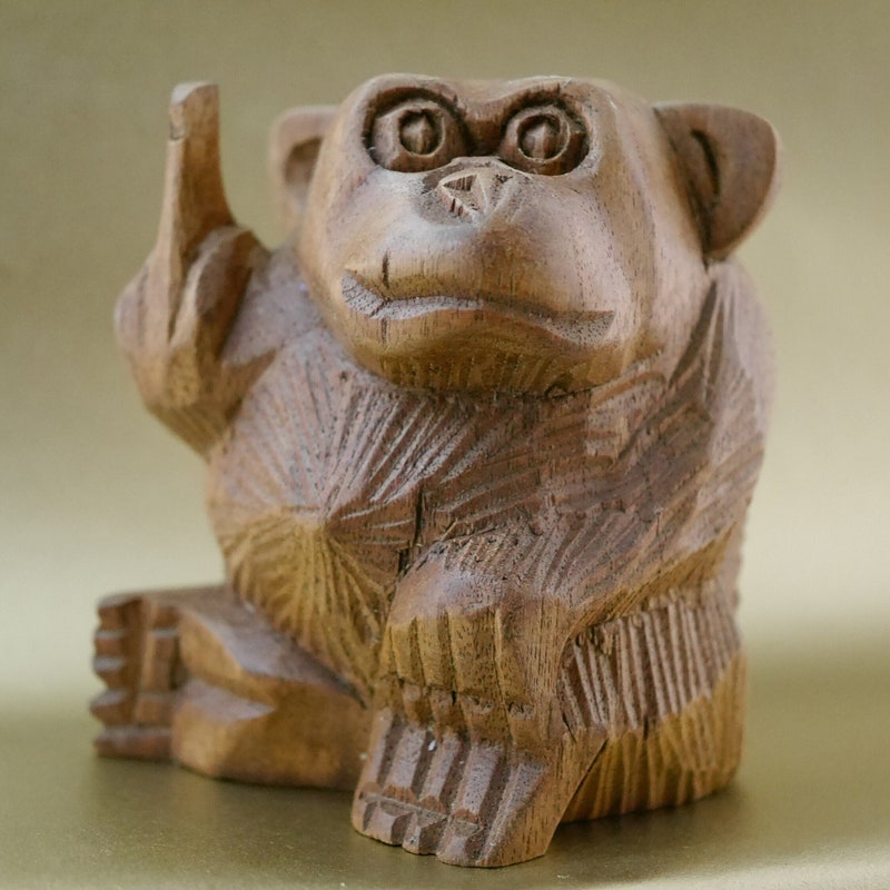 Monkey middle finger - Etsy.de
