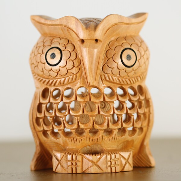 Wooden Owl - Etsy