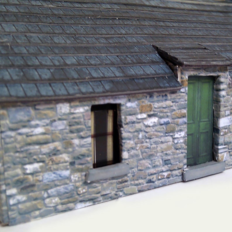 RES03A - Grey Stone Cottage Digital Building Kit - OO Scale - Etsy