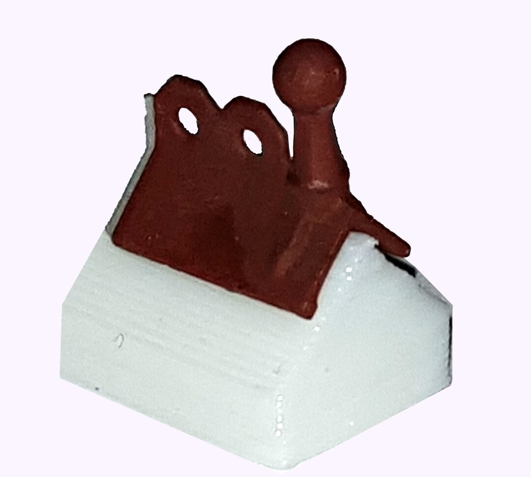 TD13 - Ball Finial Ridge Tile 1 - Unpainted- Model Railway - TT Scale ...