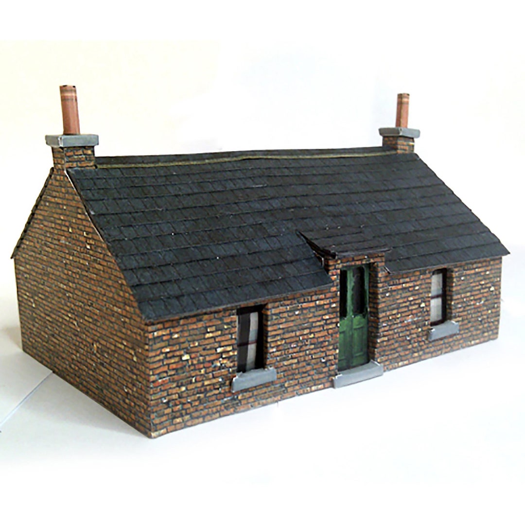 RES03C - Brick Cottage Digital Building Kit - N Scale - Etsy