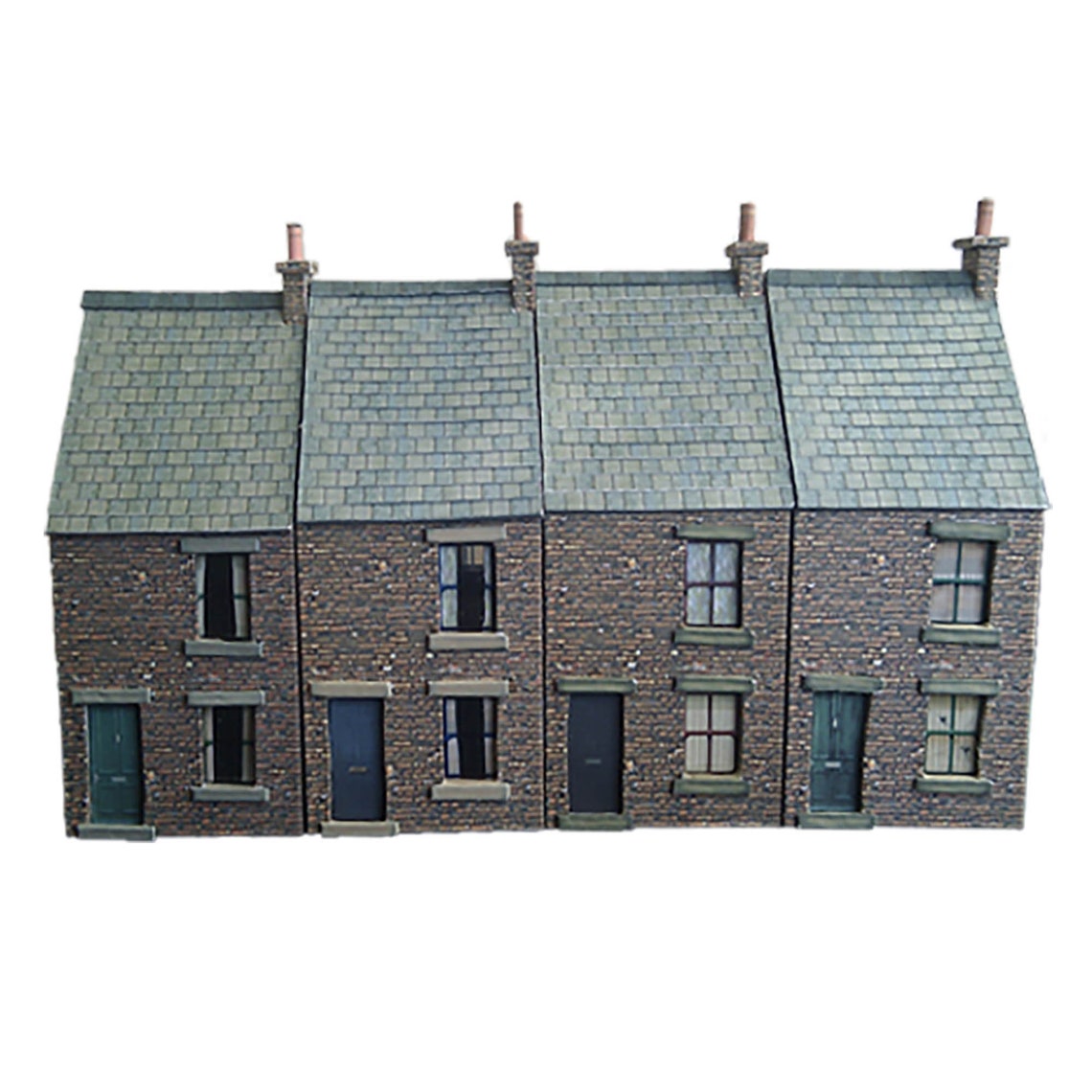 RES01 - Small Terraced House Digital Building Kit - O Scale - Etsy