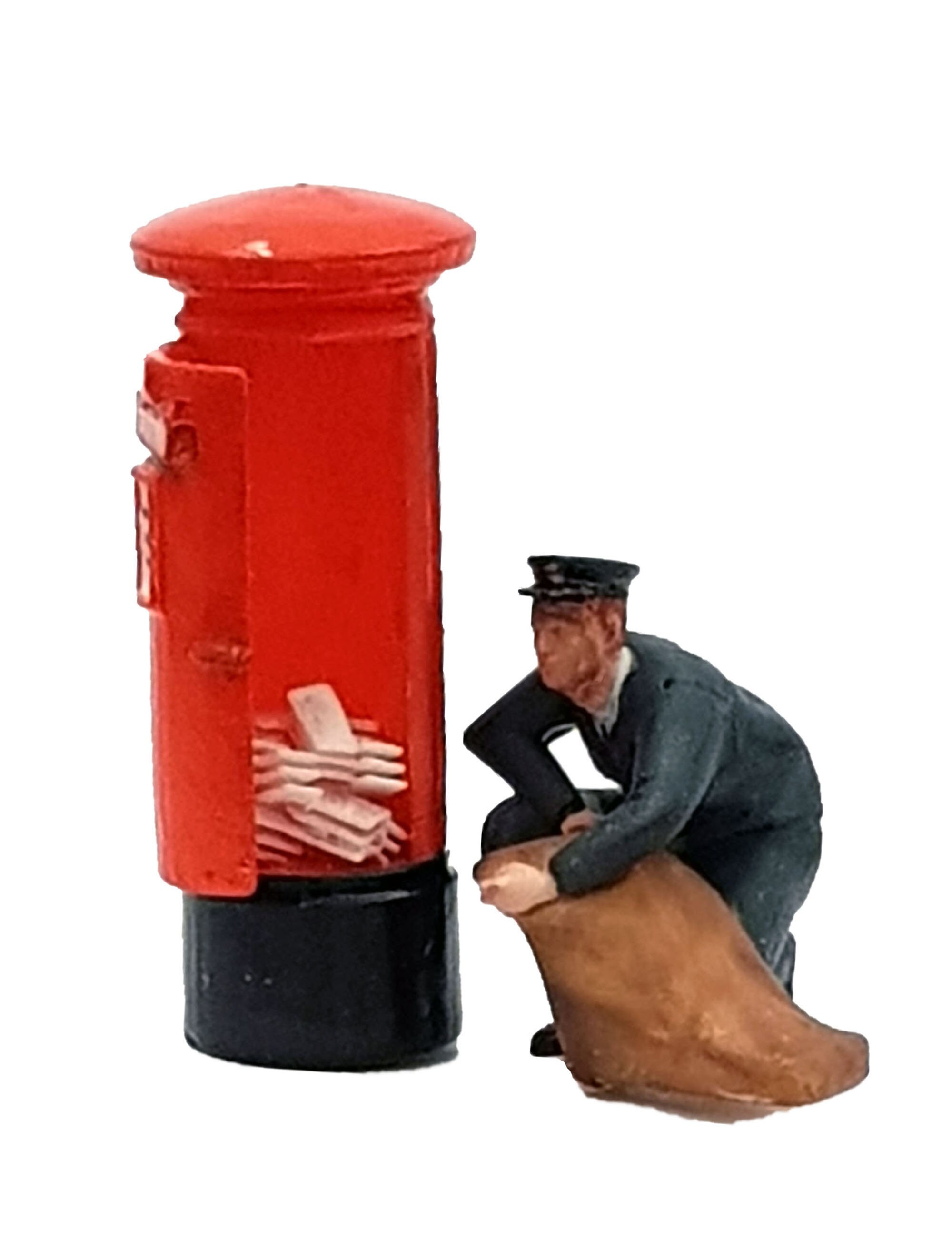 FG07 Postman and Post Box Unpainted Model Railway Figure - Etsy