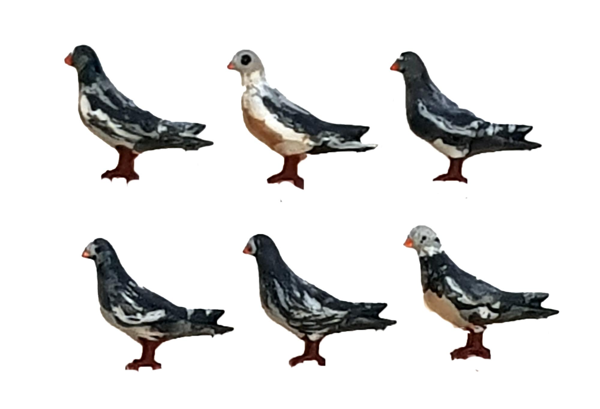 AN02 - Pigeon Figures - Unpainted- Model Railway Figure - N Scale TT ...