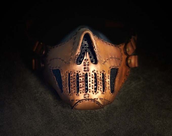 Skull Leather Mask - Etsy