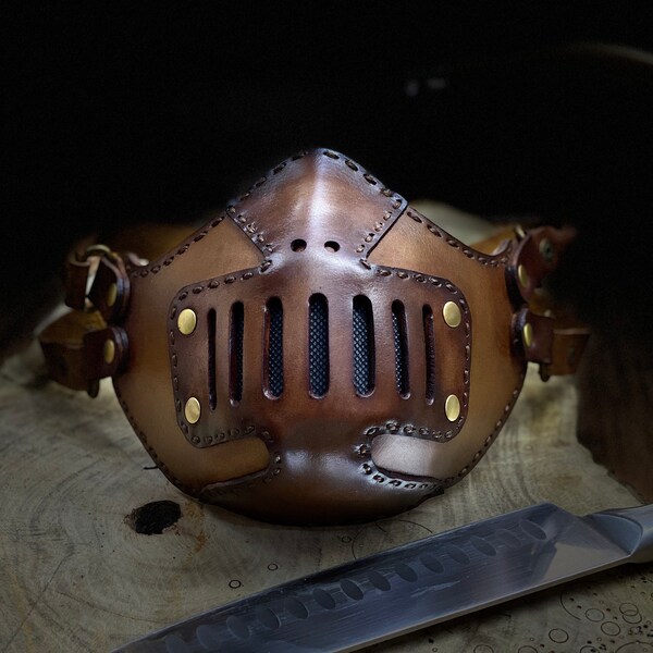 Leather Mask - Etsy