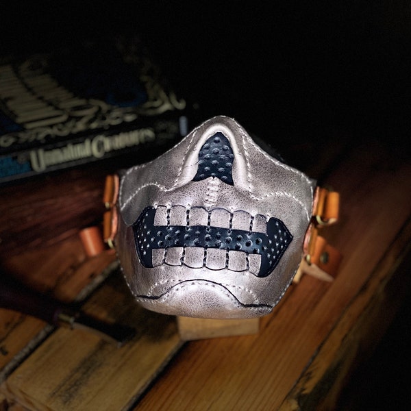 Leather Skull Mask - Etsy